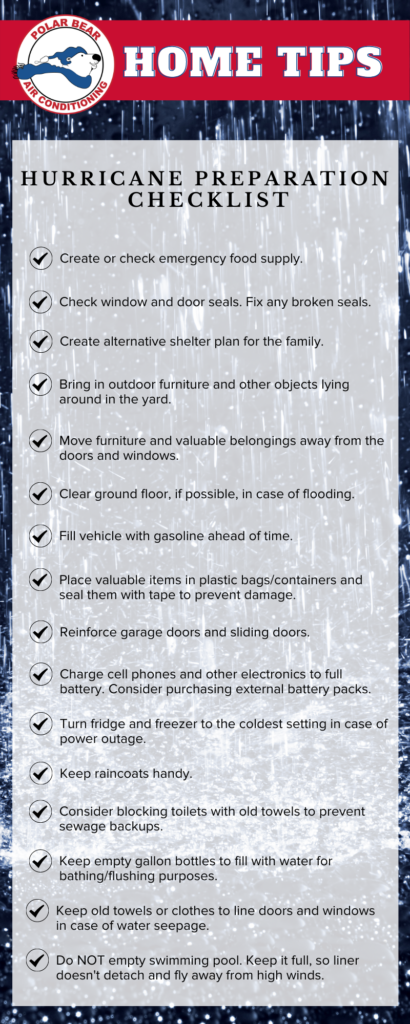 Checklist to Keep Your Home Prepared for Hurricane Season - Polar Bear ...